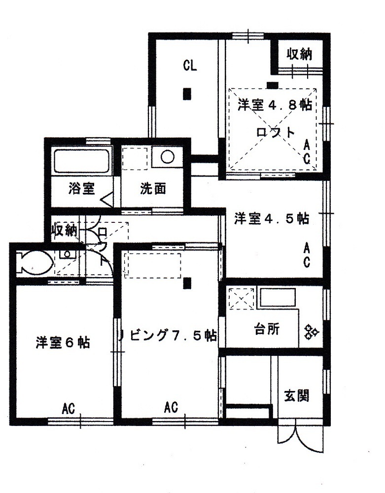 ミワプレイス102号室3LDK: 町の不動産屋さん奮闘記
